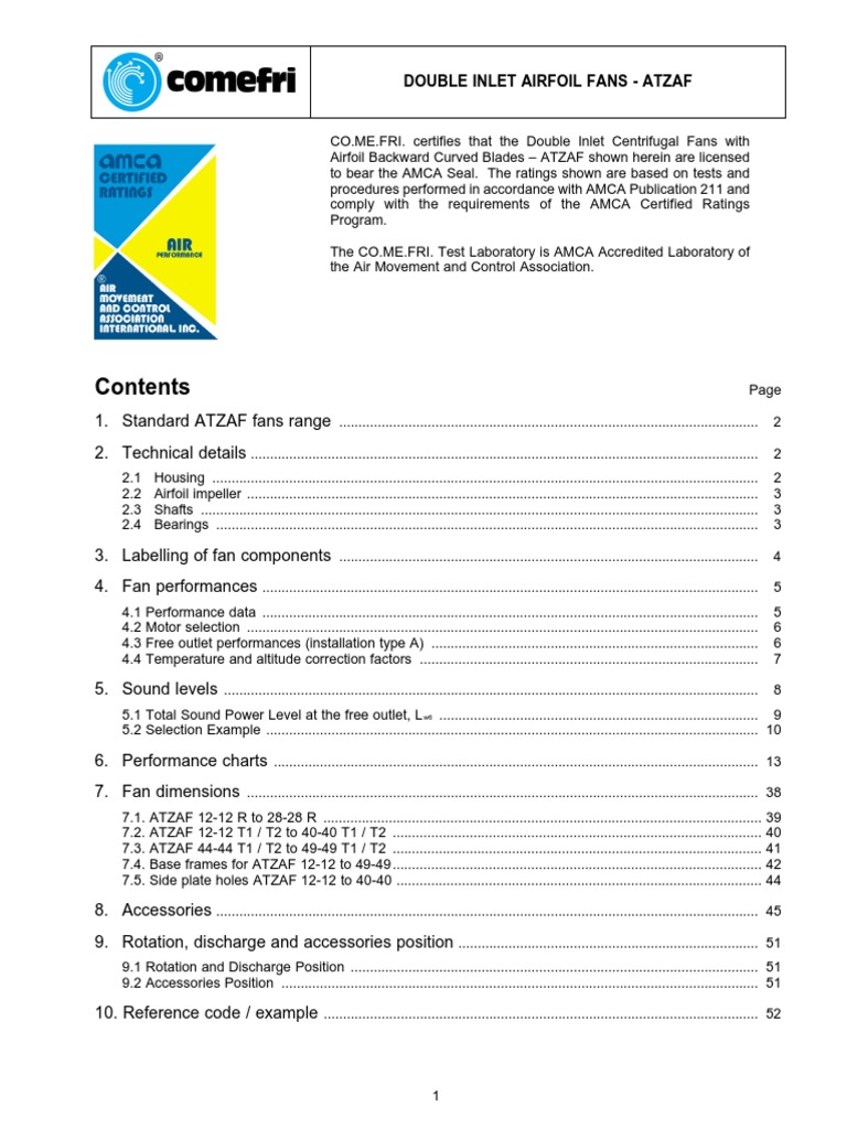 Double Inlet Airfoil Fans - Atzaf | Download Free PDF | Sound ...