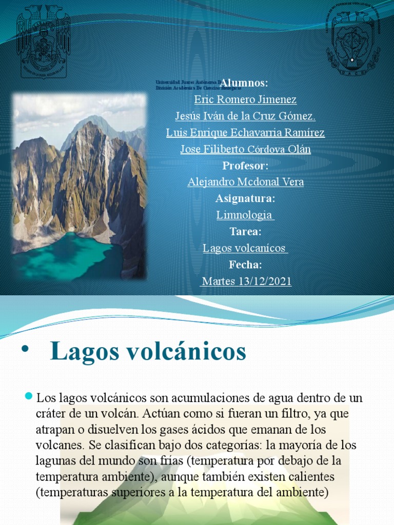 Lagos Volcánicos: Formación y Ejemplos | PDF | Ciencias sociales ...