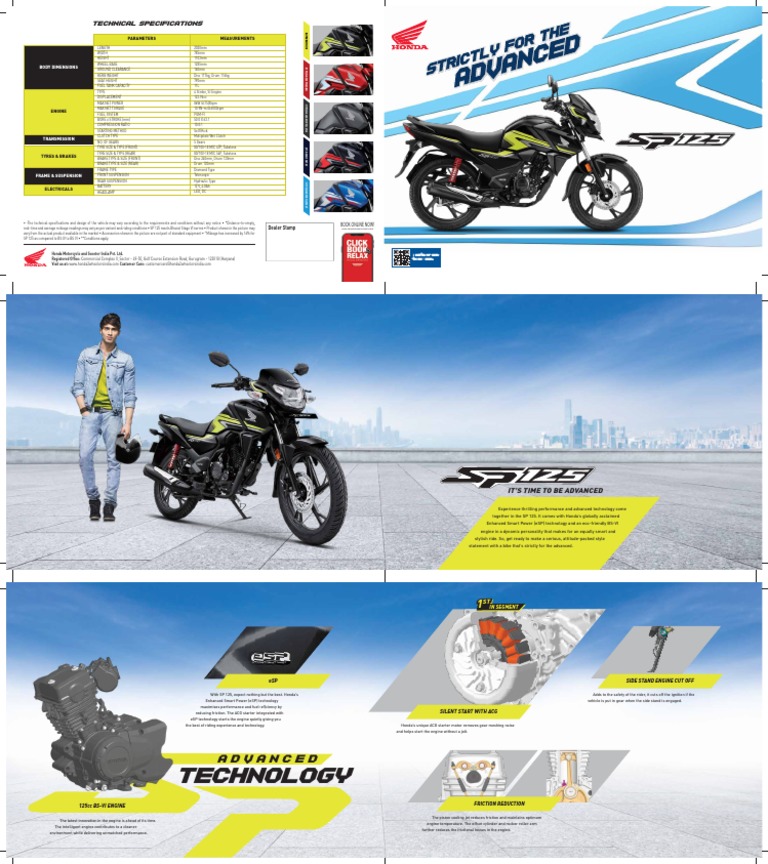 SP125 Brochure Latest | PDF | Motorcycle | Engines