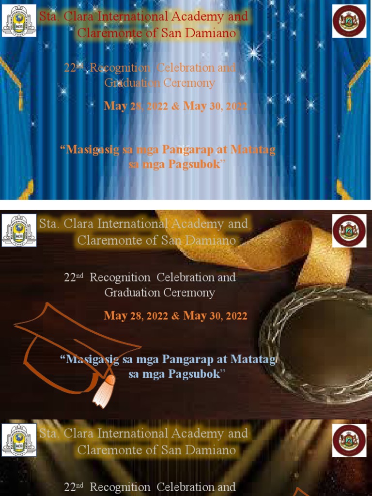 Recognition Graduation Tarpauline - 4 X 8 | PDF