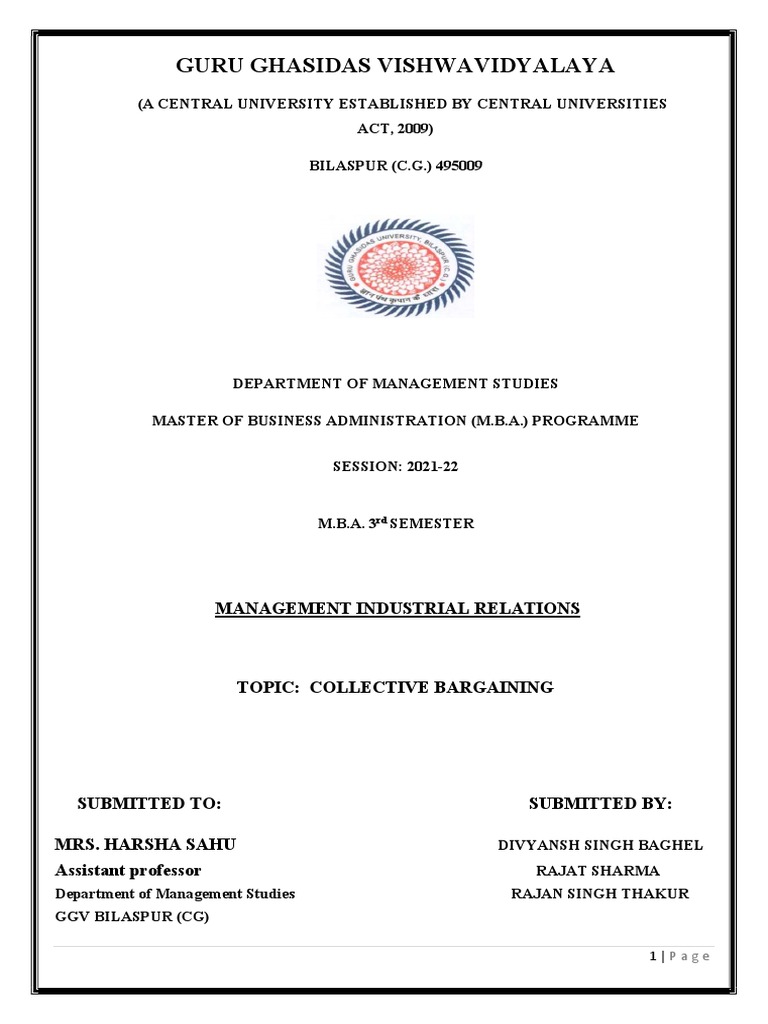 Mir Report | PDF | Collective Bargaining | Employment