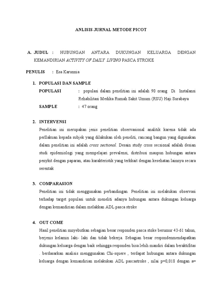Anlisis Jurnal Metode Picot | PDF