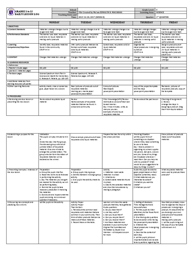 Standards for Group Activities in Science | PDF | Differentiated ...