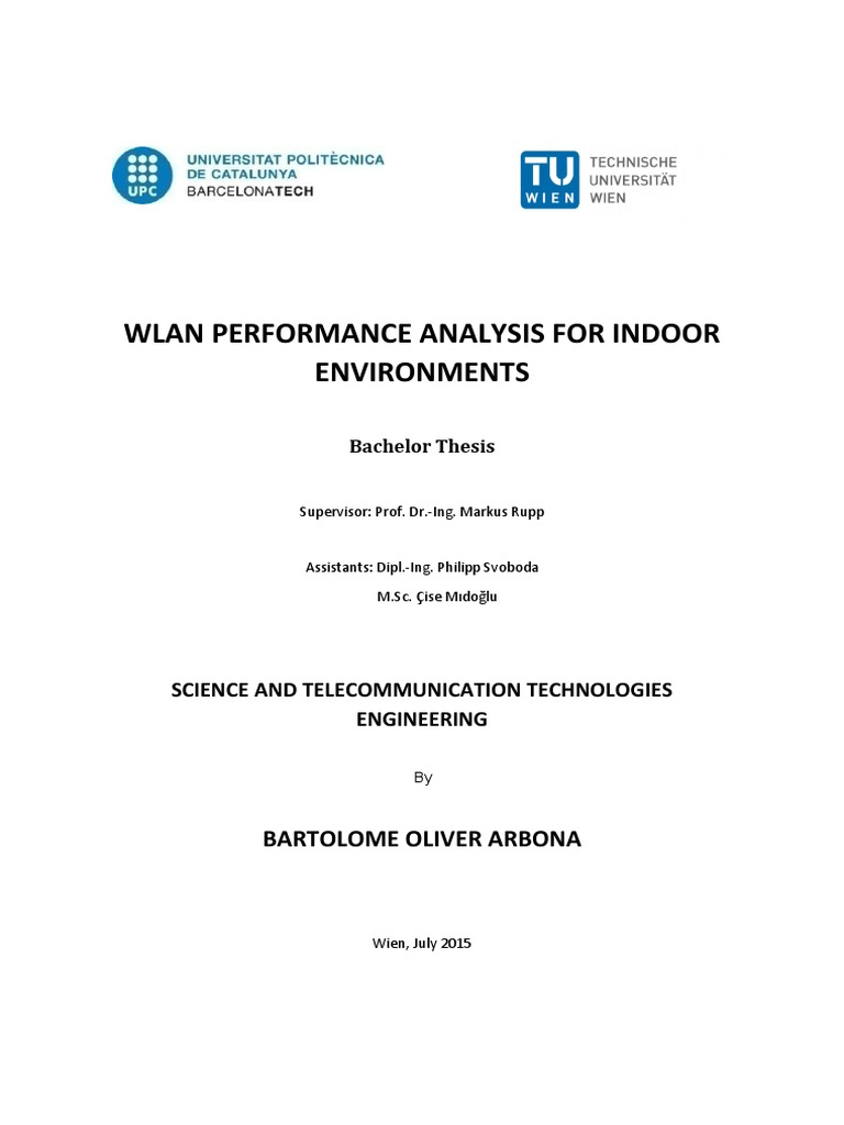 Oliver Thesis Final Version | PDF | Ieee 802.11 | Wi Fi