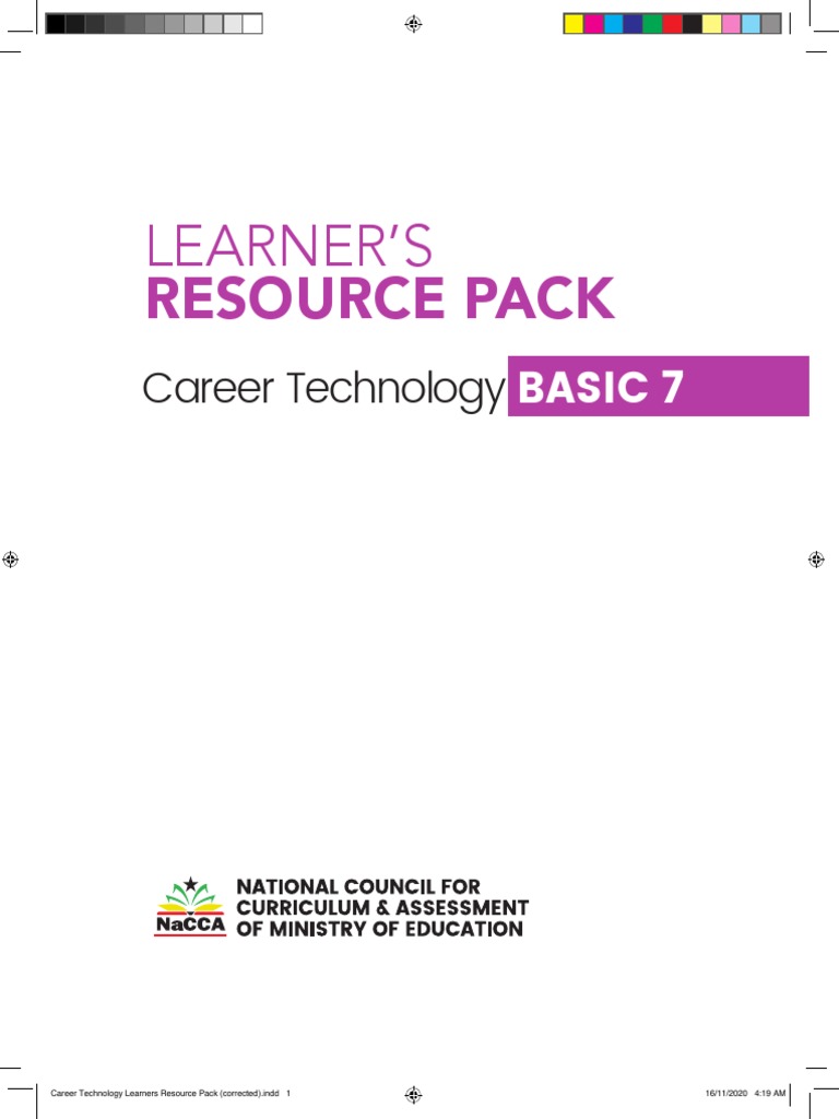 Career Technology Resource Pack for Basic 7 | PDF | Learning | Teachers