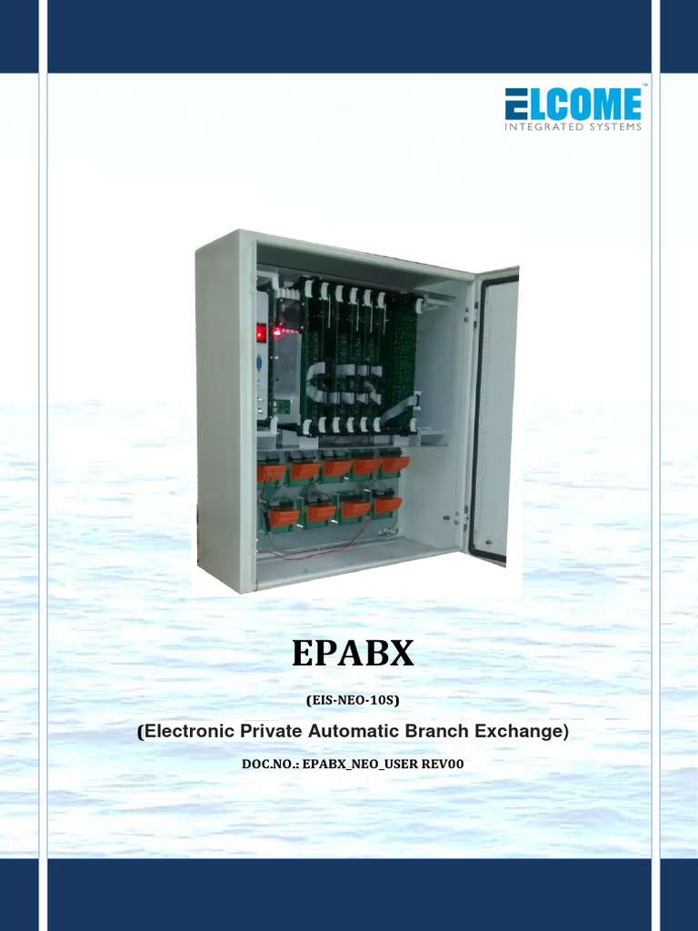 Epabx Manual R00 10-01-2018 | PDF | Telephone | Public Switched ...