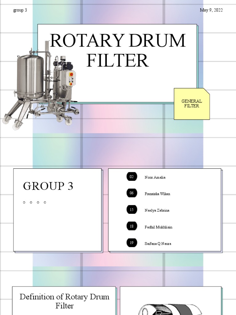 Rotary Drum Filter 2 | PDF | Filtration | Procedural Knowledge