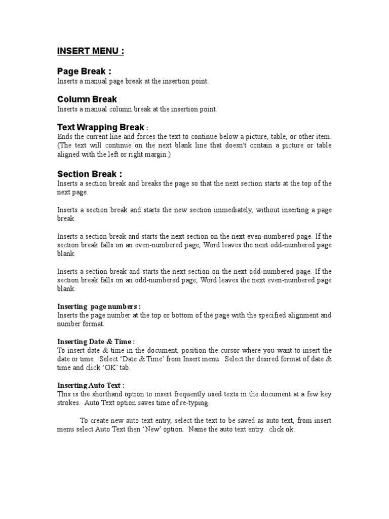MS Word | PDF | Menu (Computing) | Human–Computer Interaction
