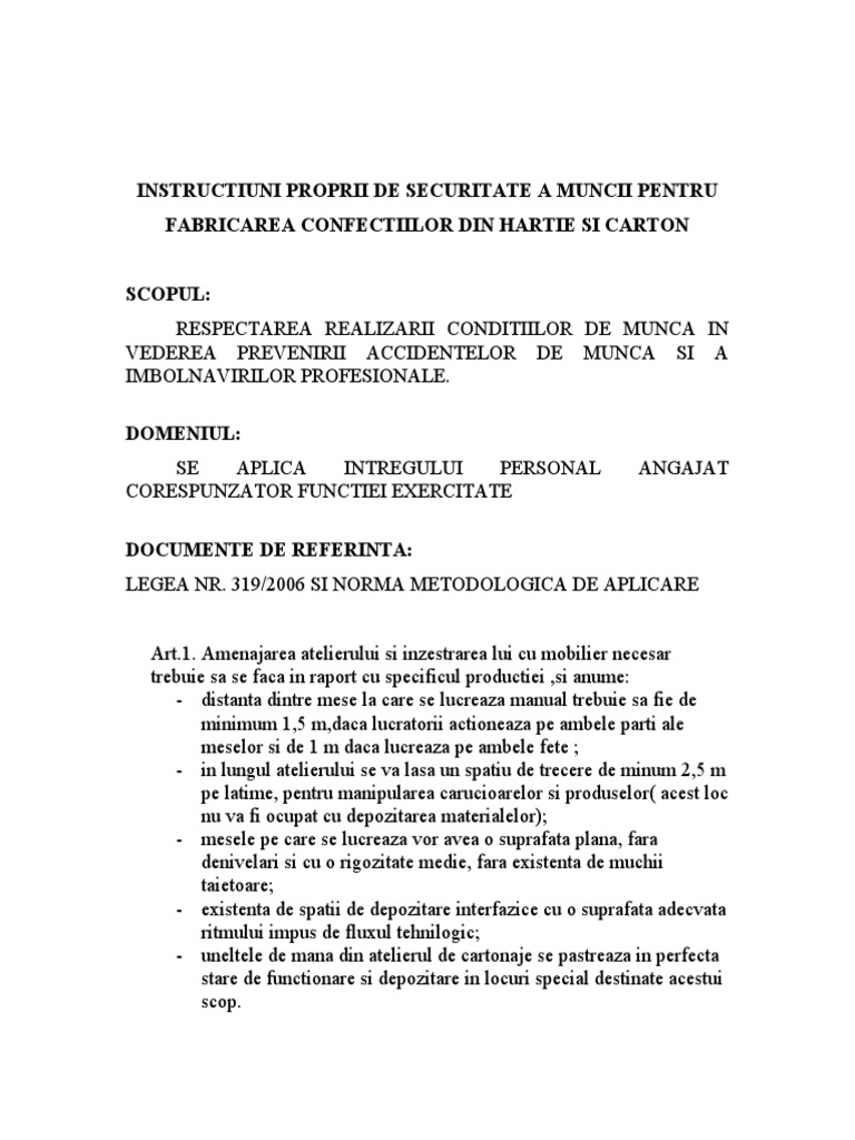 Ipssm Confectii Carton | PDF