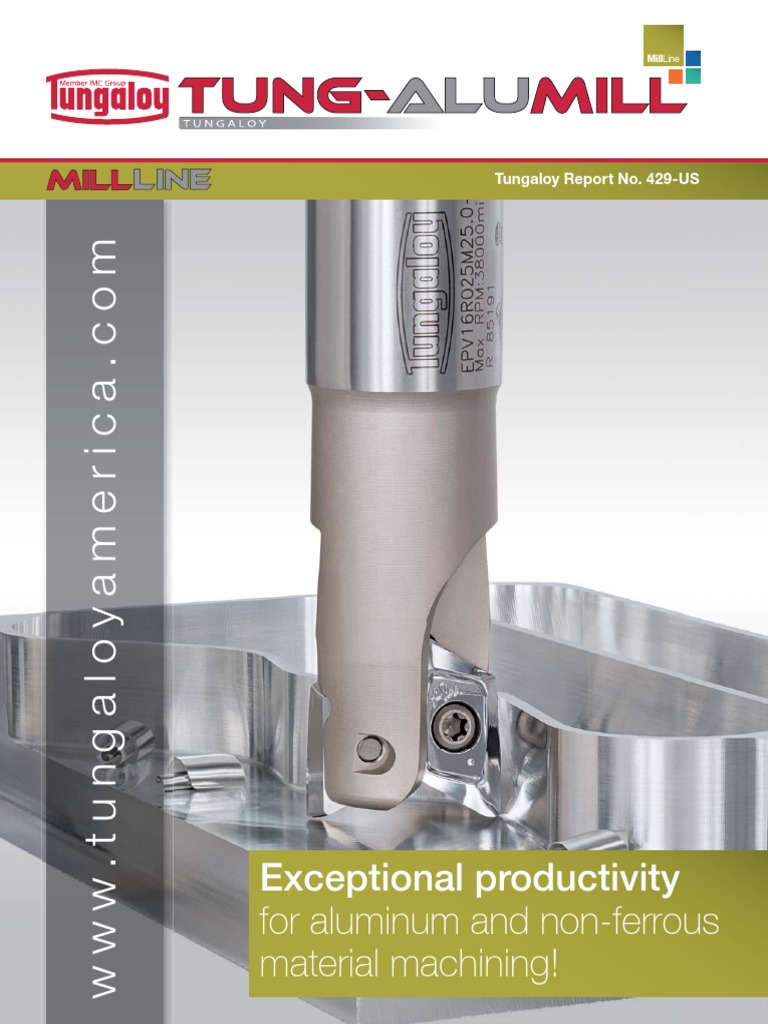 429 U Tung AluMill | PDF | Machining | Materials
