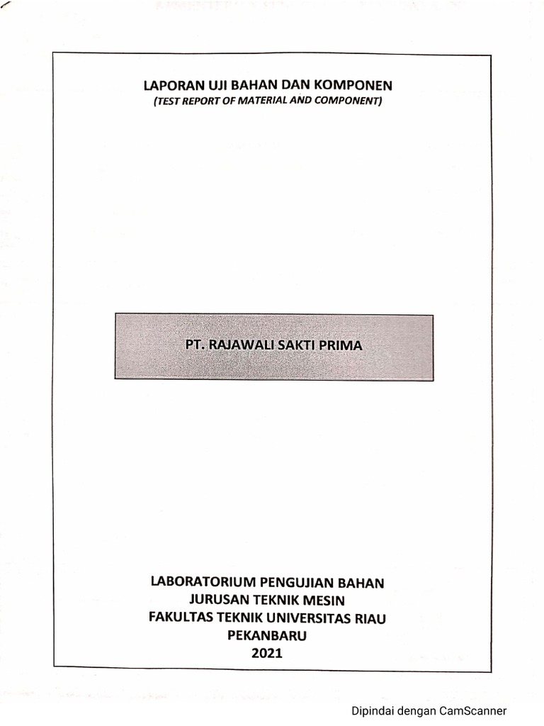 Hasil Pengujian Besi | PDF