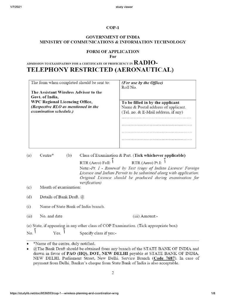 RTR Form | PDF