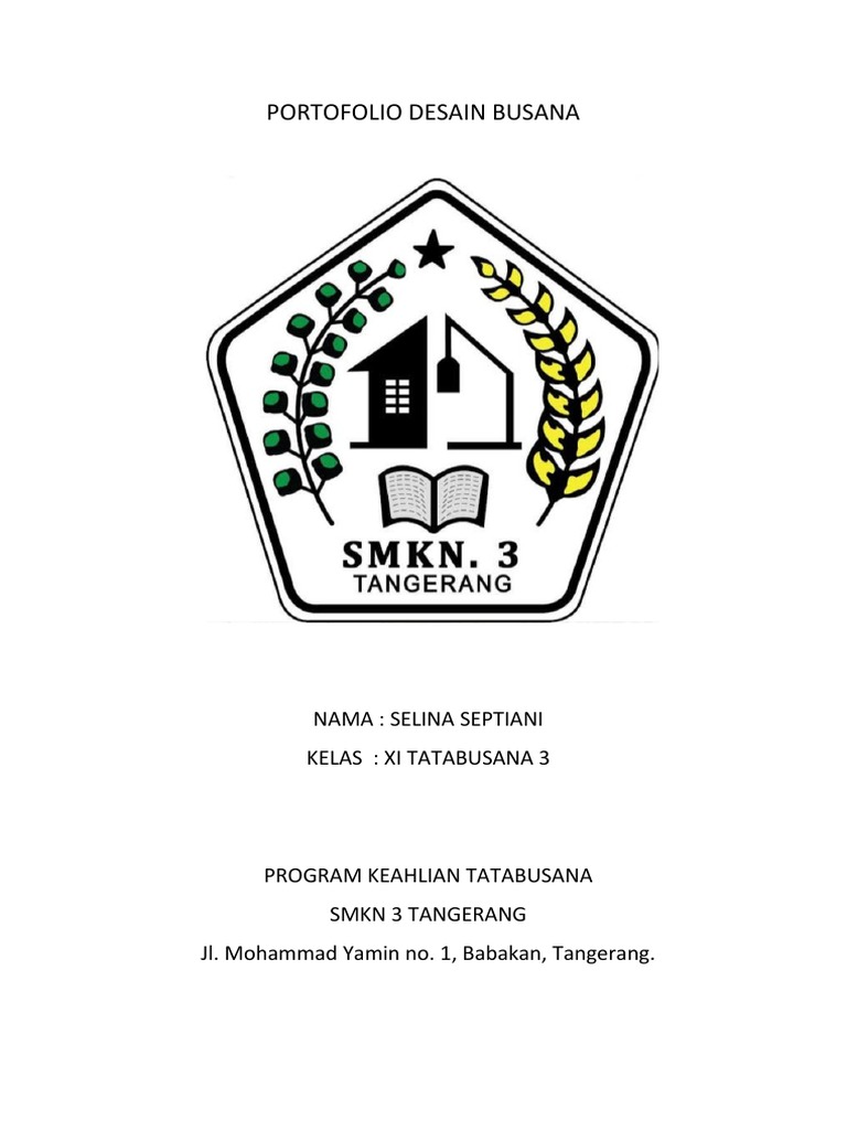 Fortopolio Desain Busana - Selina Septiani (Xi TBS 3) | PDF