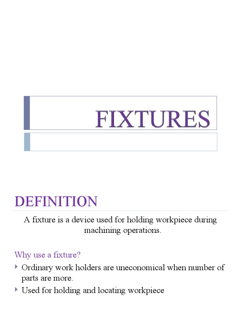 Chapter 2 Different Types of Fixtures | PDF | Crafts | Procedural Knowledge