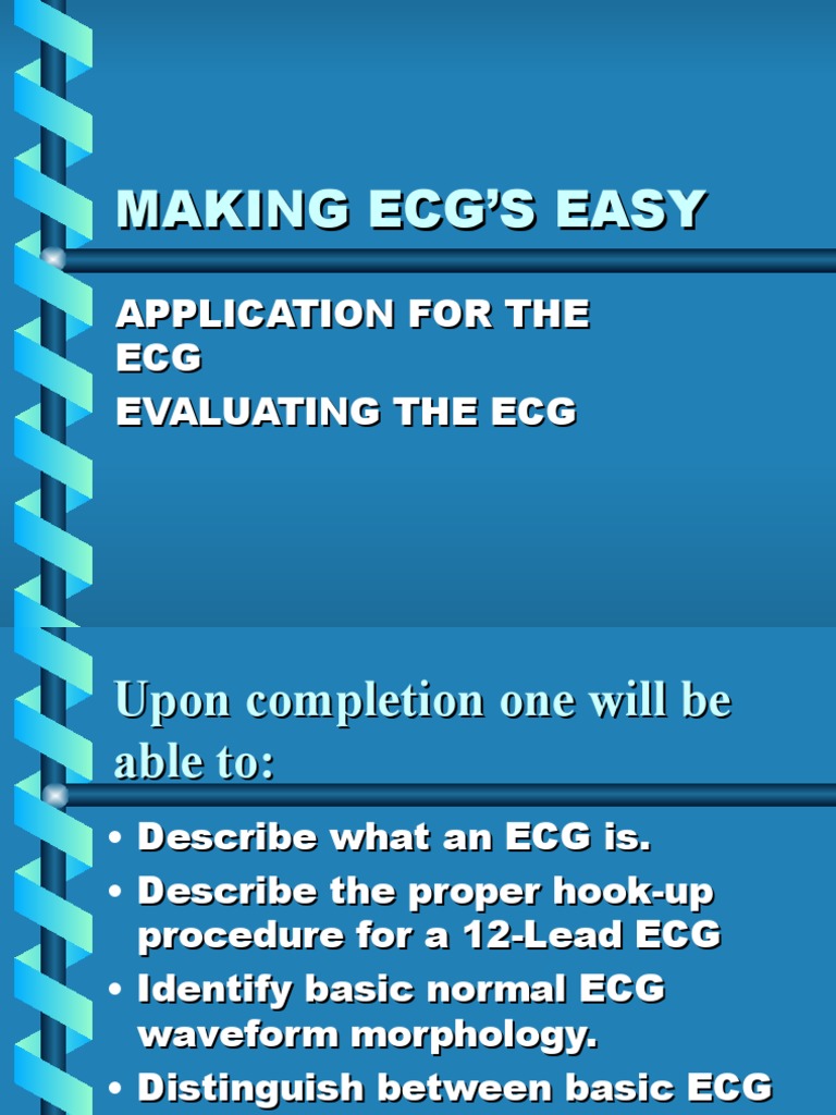 Ecg Made Easy | PDF | Electrocardiography | Cardiovascular System