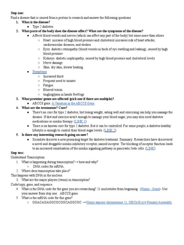 Mackenzie Rodriguez - Protein To Disease Research | PDF | Translation ...