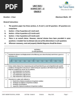 VMC - SOSE IX HRT - 1 (Question Paper) | PDF | Rational Number | Cell ...