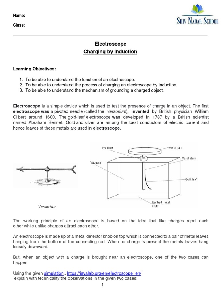 Activity #2 - Electroscope | PDF | Electrostatics | Electrical Engineering