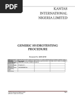 Hydrotest Test Packs | PDF