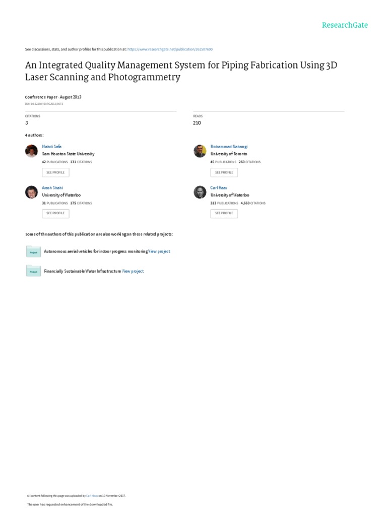 An Integrated Quality Management System For Piping | PDF | Quality ...