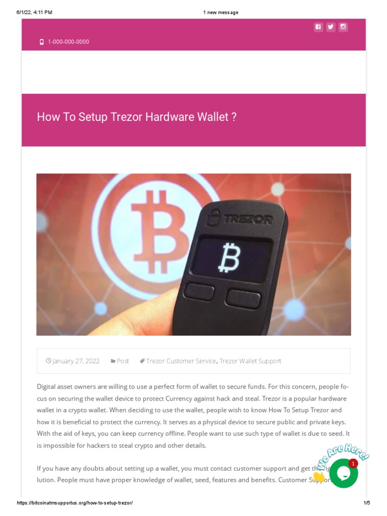 How To Setup Trezor Hardware Wallet? | PDF | Cryptocurrency | Personal Identification Number