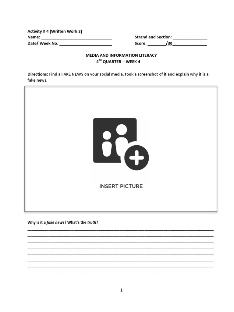 Week4 Answersheet Mil | PDF | Career & Growth | Social Science