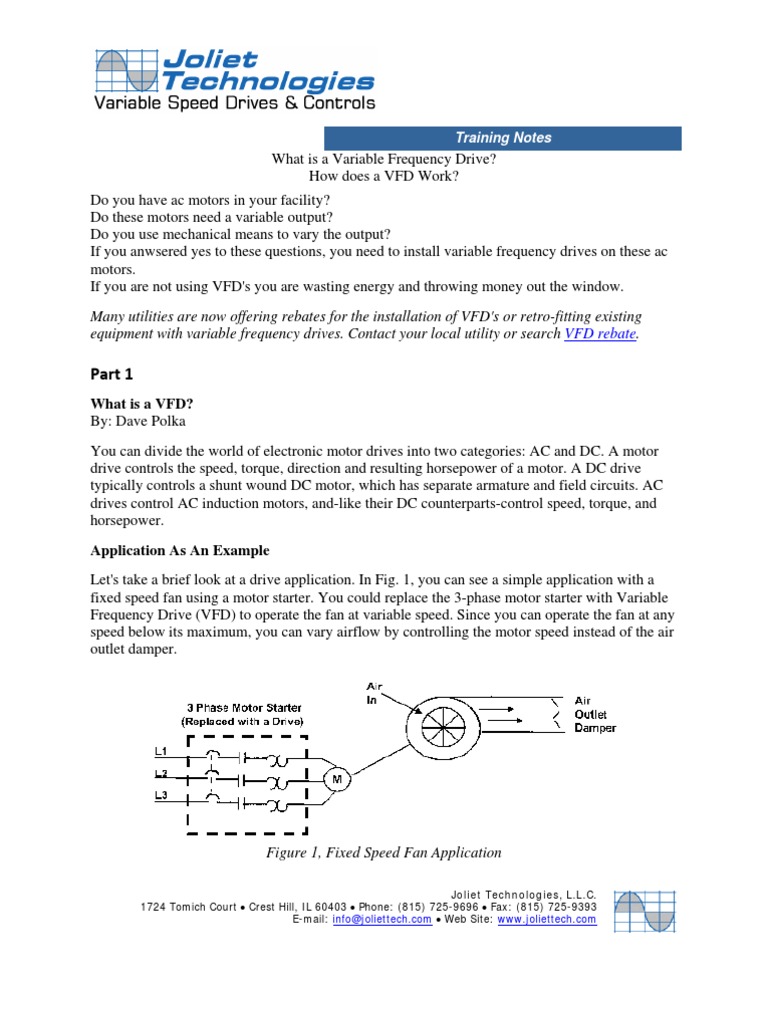 What Is A Variable Frequency Drive | PDF