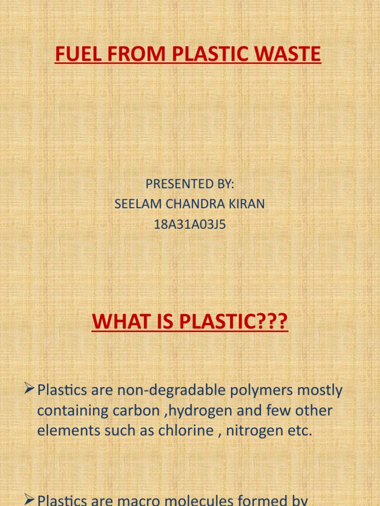Converting Plastic Waste to Fuel | PDF | Fuels | Pyrolysis