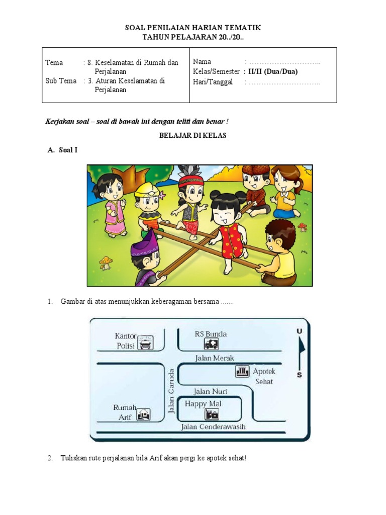 Soal PH KI-3 Kelas 2 Tema 8 Sub 3 | PDF
