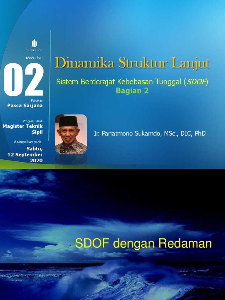 02v1 - Bagian 2 - SDOF Dengan Redaman | PDF