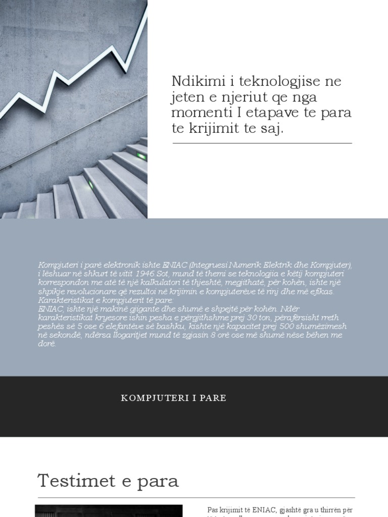 Ndikimi I Teknologjise Ne Jeten e Njeriut Qe | PDF