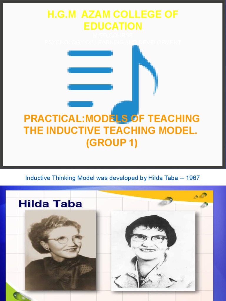 Hilda Taba's Inductive Teaching Model | PDF | Conceptual Model | Thought