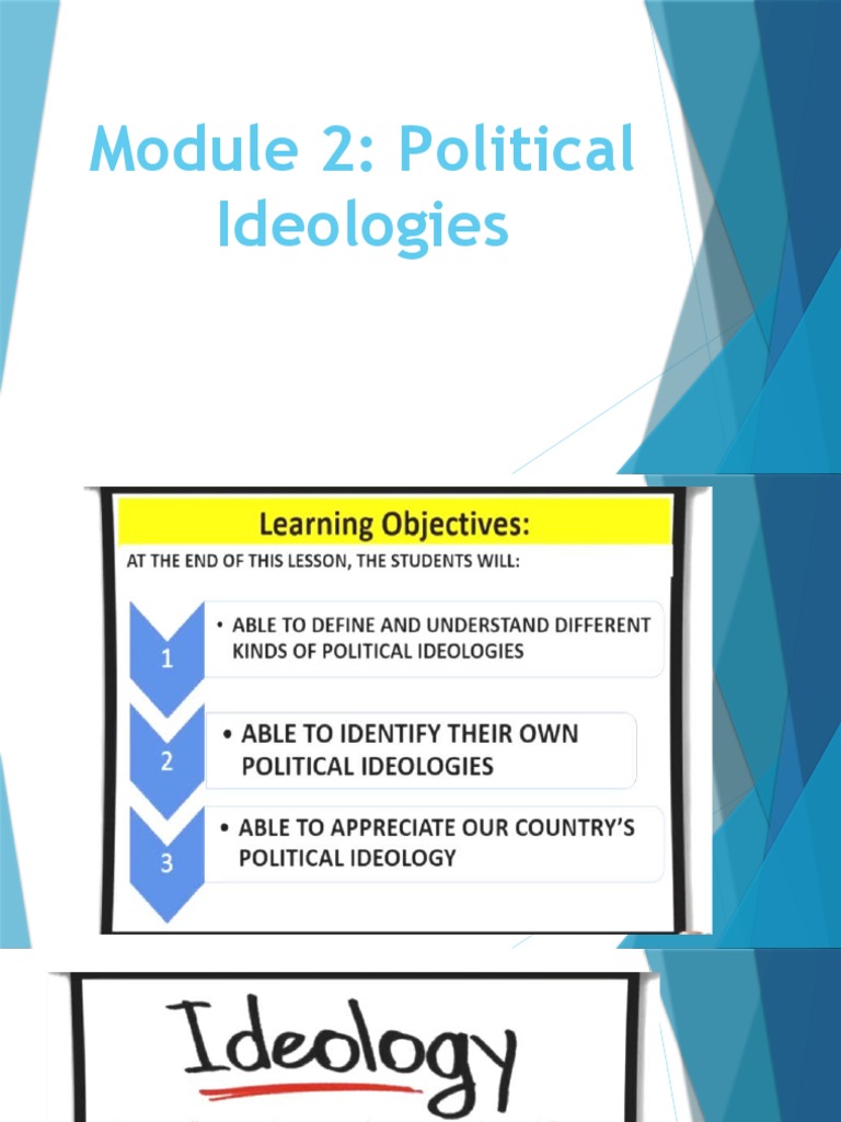 PPG Module 2 The Political Ideologies | PDF | Career & Growth