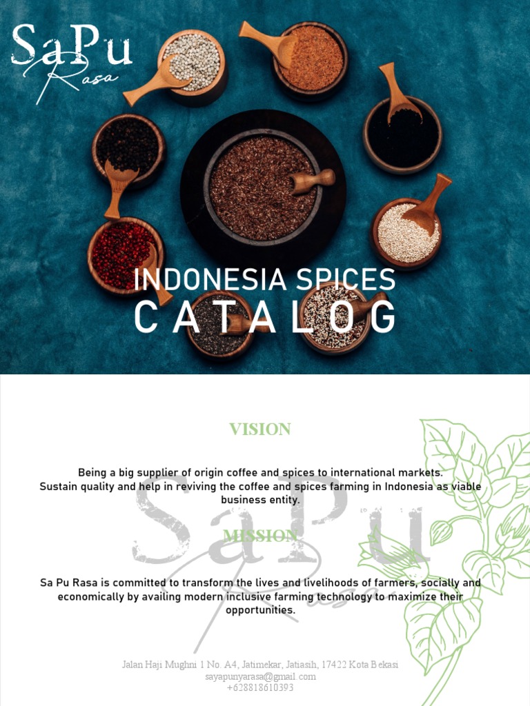 Indonesia Spices Catalog | PDF | Spice | Indonesia
