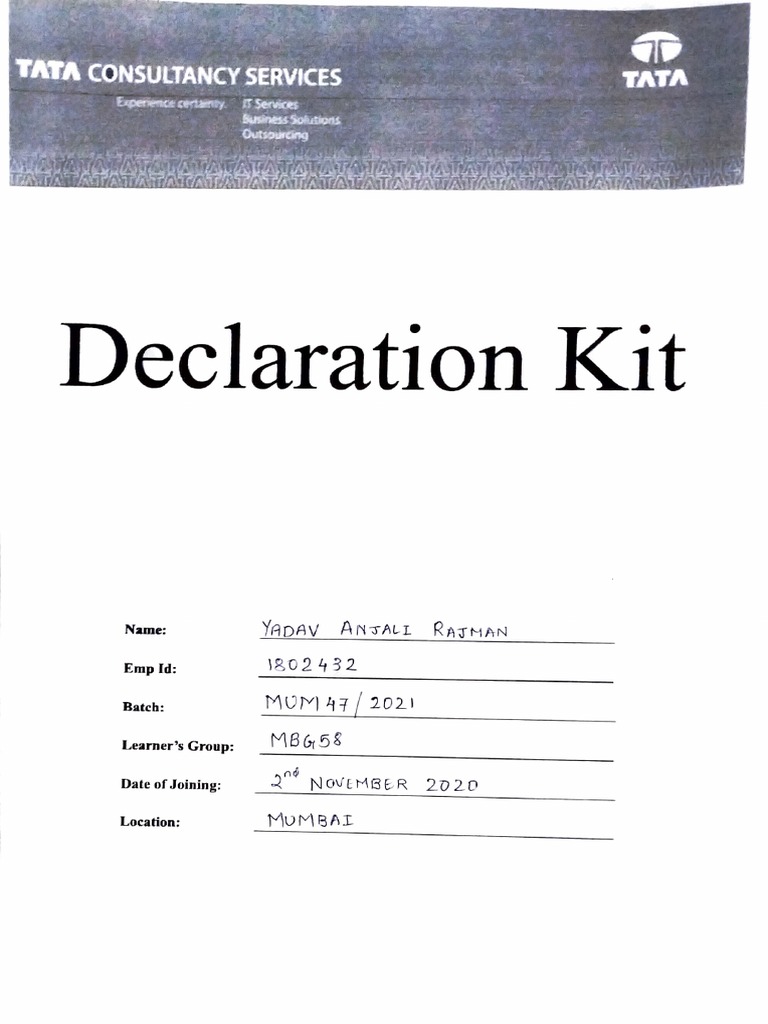 Declaration Kit | PDF