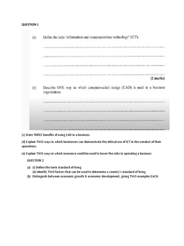 Pob Questions-Exam 2022 #3 | PDF | Business | Technology & Engineering