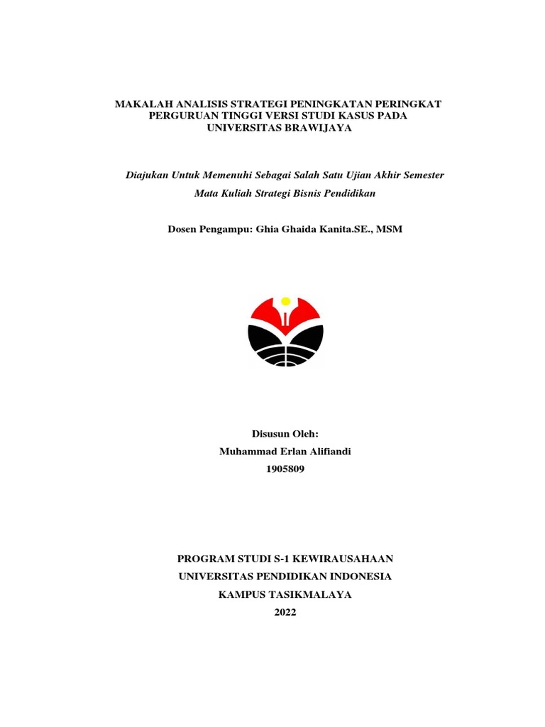 UAS SBP - Muhammad Erlan - 1905809 | PDF