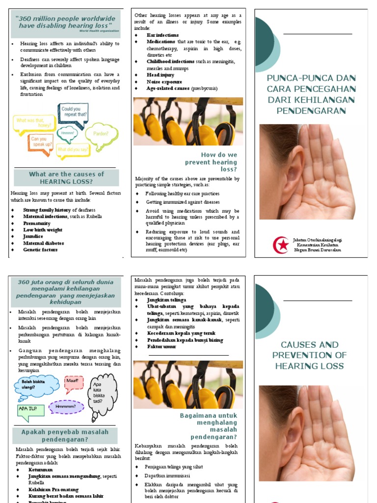 Punca-Punca Dan Cara Pencegahan Dari Kehilangan Pendengaran | PDF ...