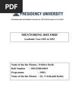 Mentee Evaluation Form Sample | PDF