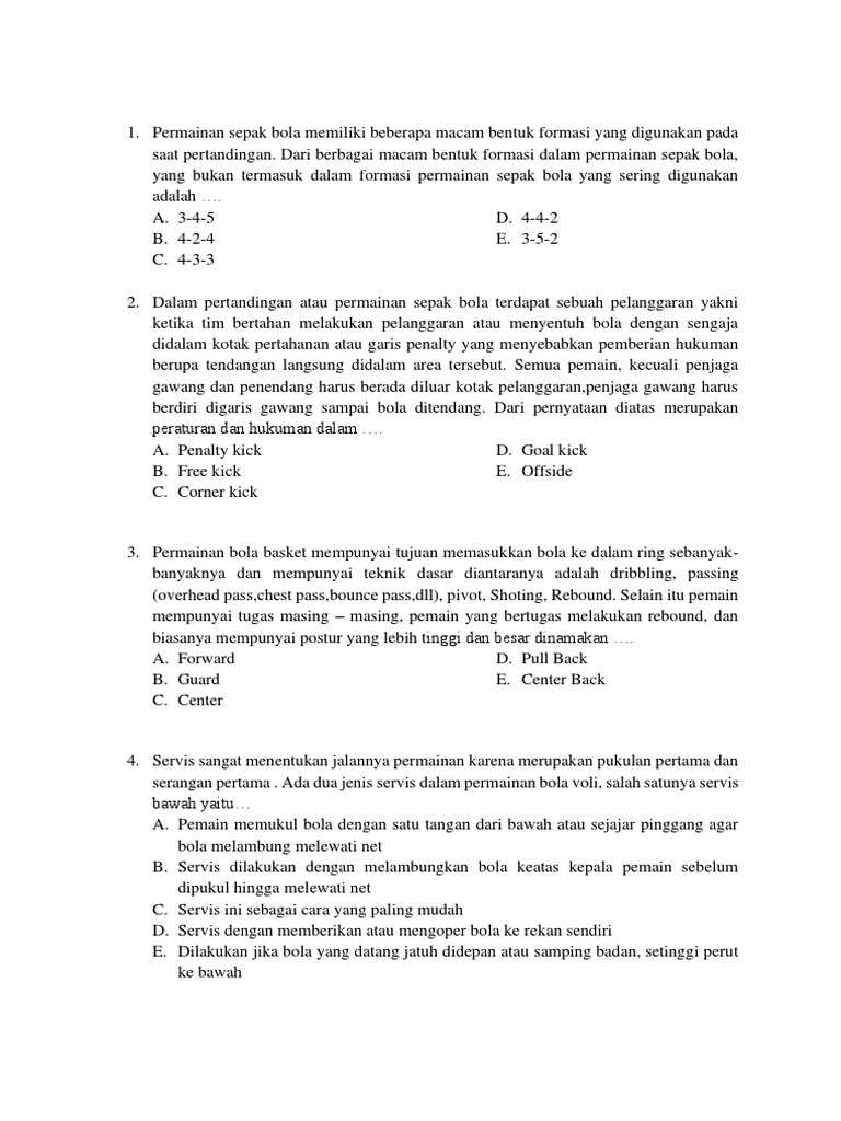 Latihan Soal Semester Genap | PDF