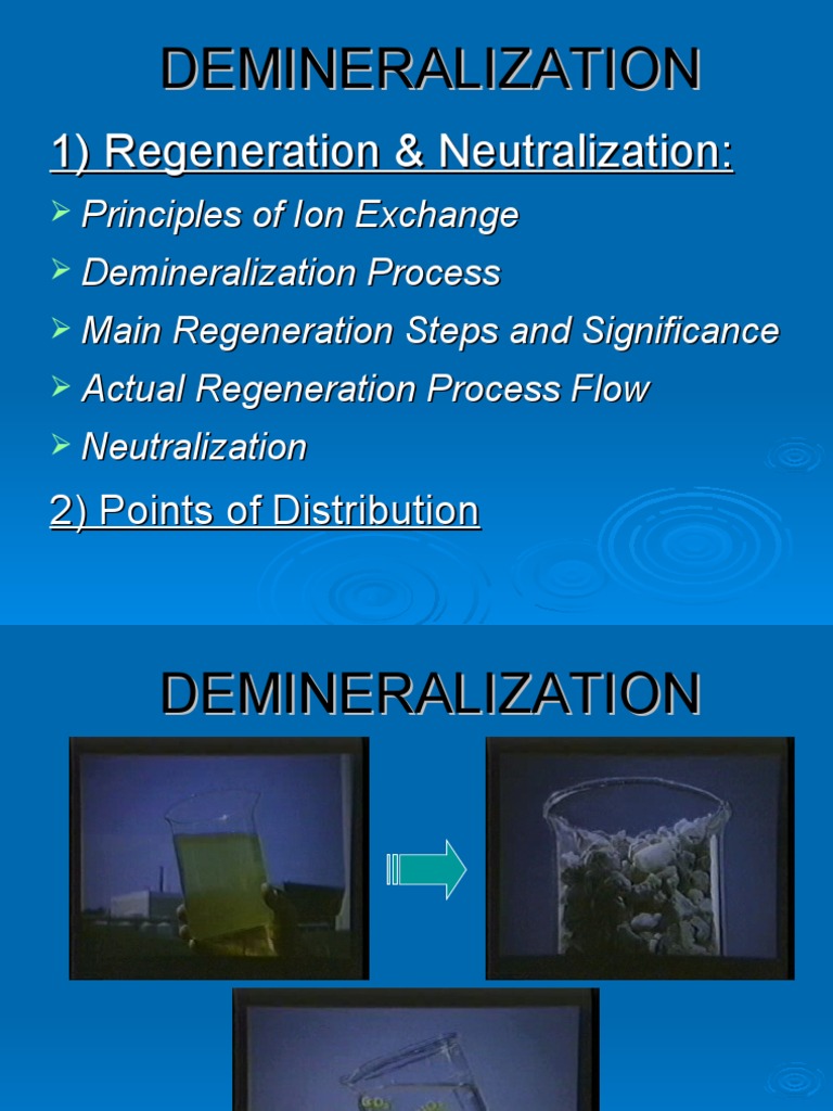Demineralization A | PDF | Ion Exchange | Ion