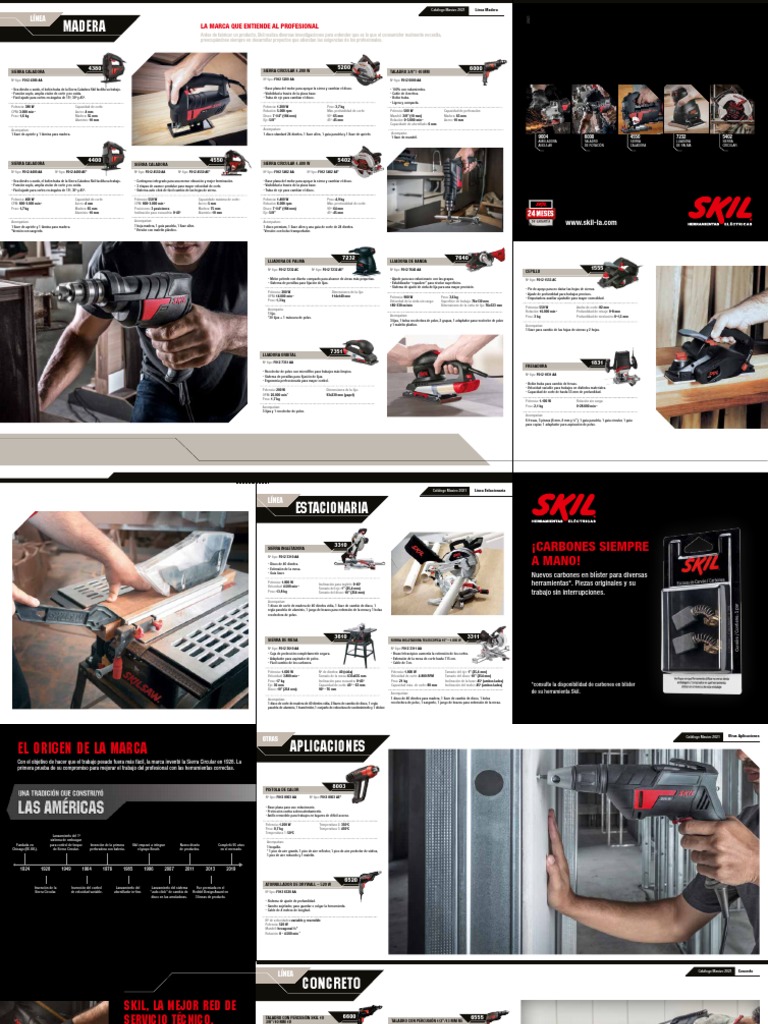 Catalogo Skil 2021 Es | PDF | Perforar | Bienes manufacturados