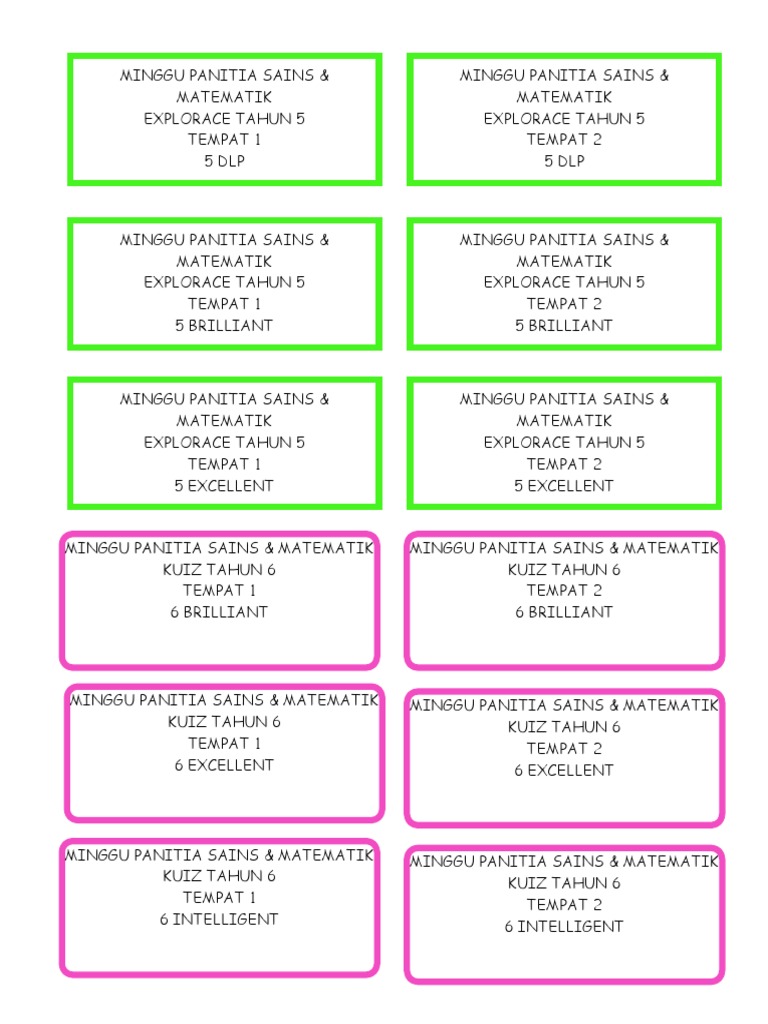 Contoh Buku Program Minggu Sains Dan Matematik - TrippkruwFrye