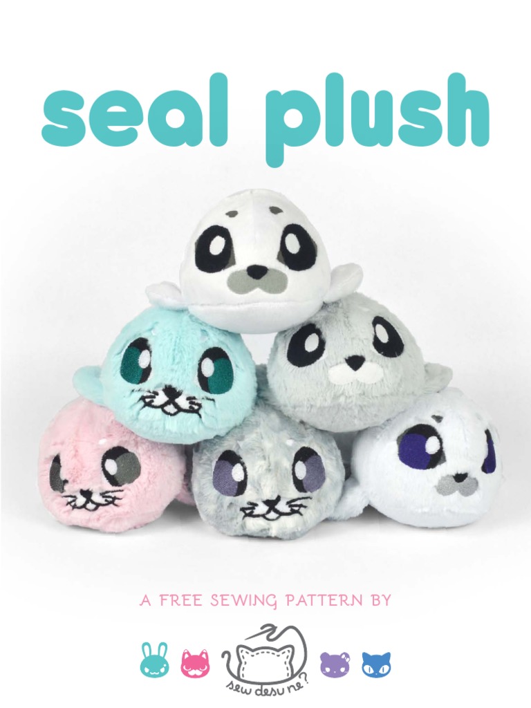 Seal Plush Sewing Pattern | PDF | Sewing | Seam (Sewing)