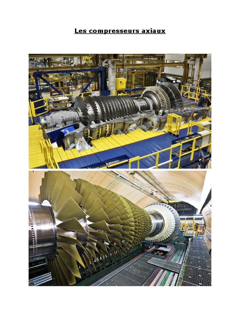 Les Compresseurs Axiaux | PDF | Ingénierie mécanique | Technologies du gaz