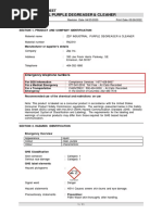 Windex® Original Glass Cleaner: Material Safety Data Sheet | PDF ...