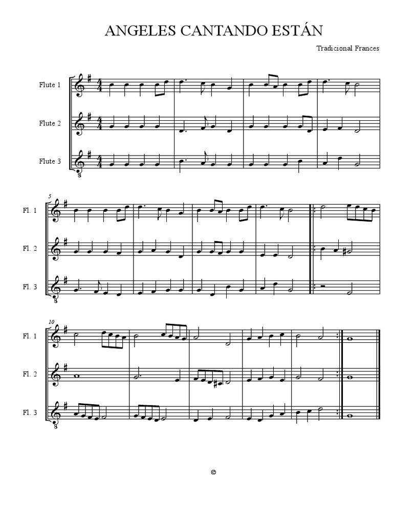 aNGELES CANTANDO ESTÁN | PDF