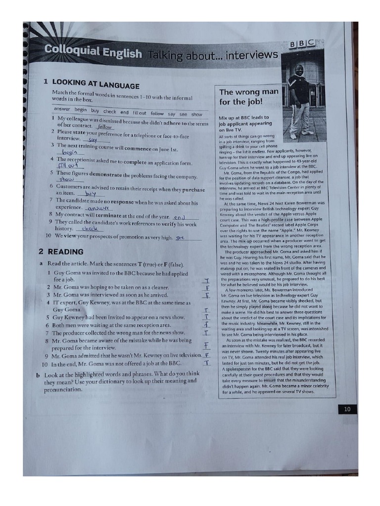 Colloquial English | PDF