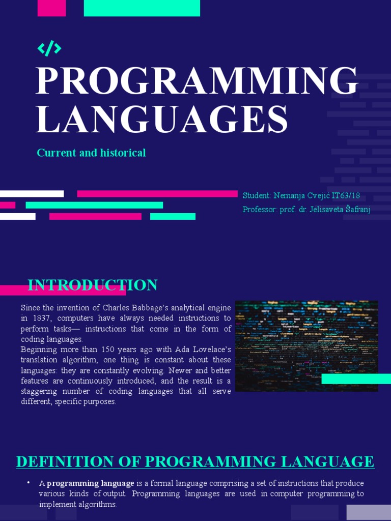 Evolution of Programming Languages | PDF | Programming Language | Computer Programming