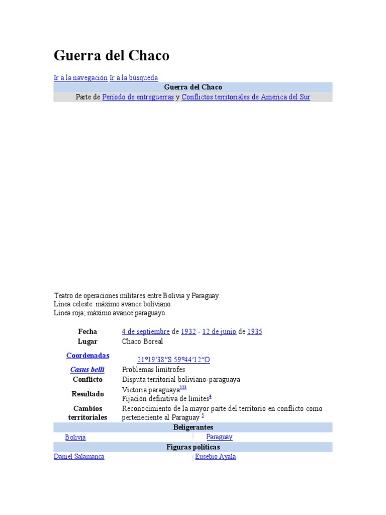 Guerra Del Chaco | PDF | Militar